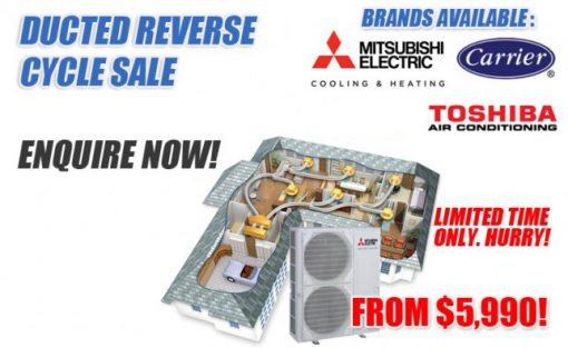 Ducted Reverse Cycle Aircon System for Whole Homes